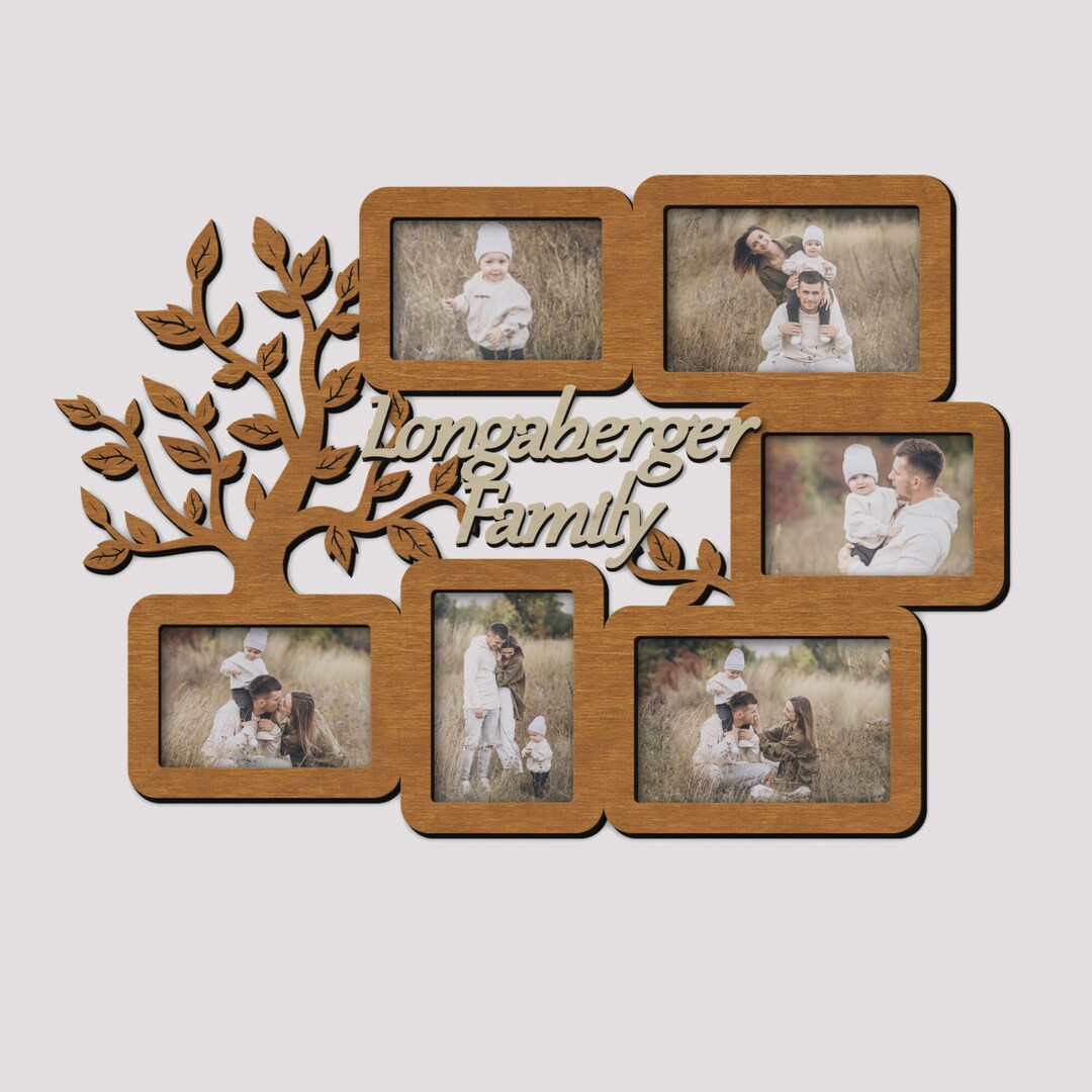 Personalized Family Tree Design Picture Frame Collage Bespoke ...