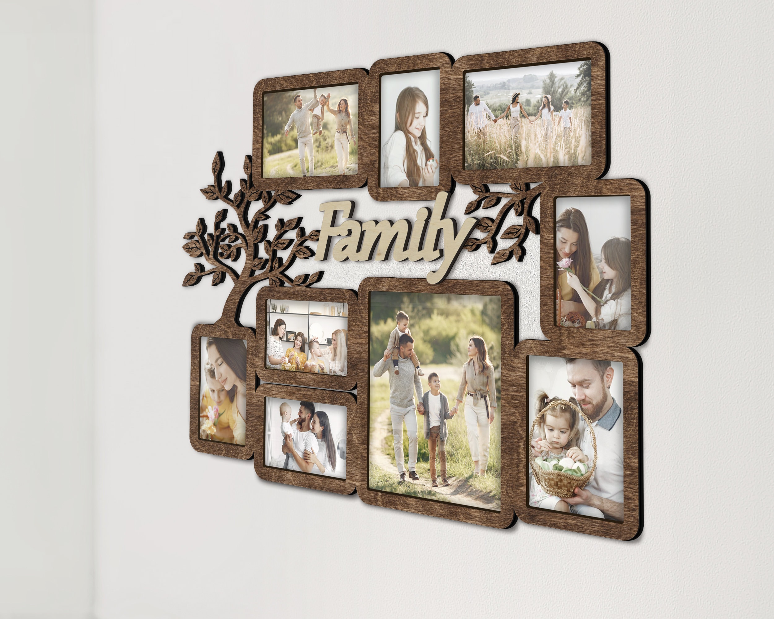 Family Picture Frame Collage Multi Photo Frame Family Sign 4x6 - Etsy