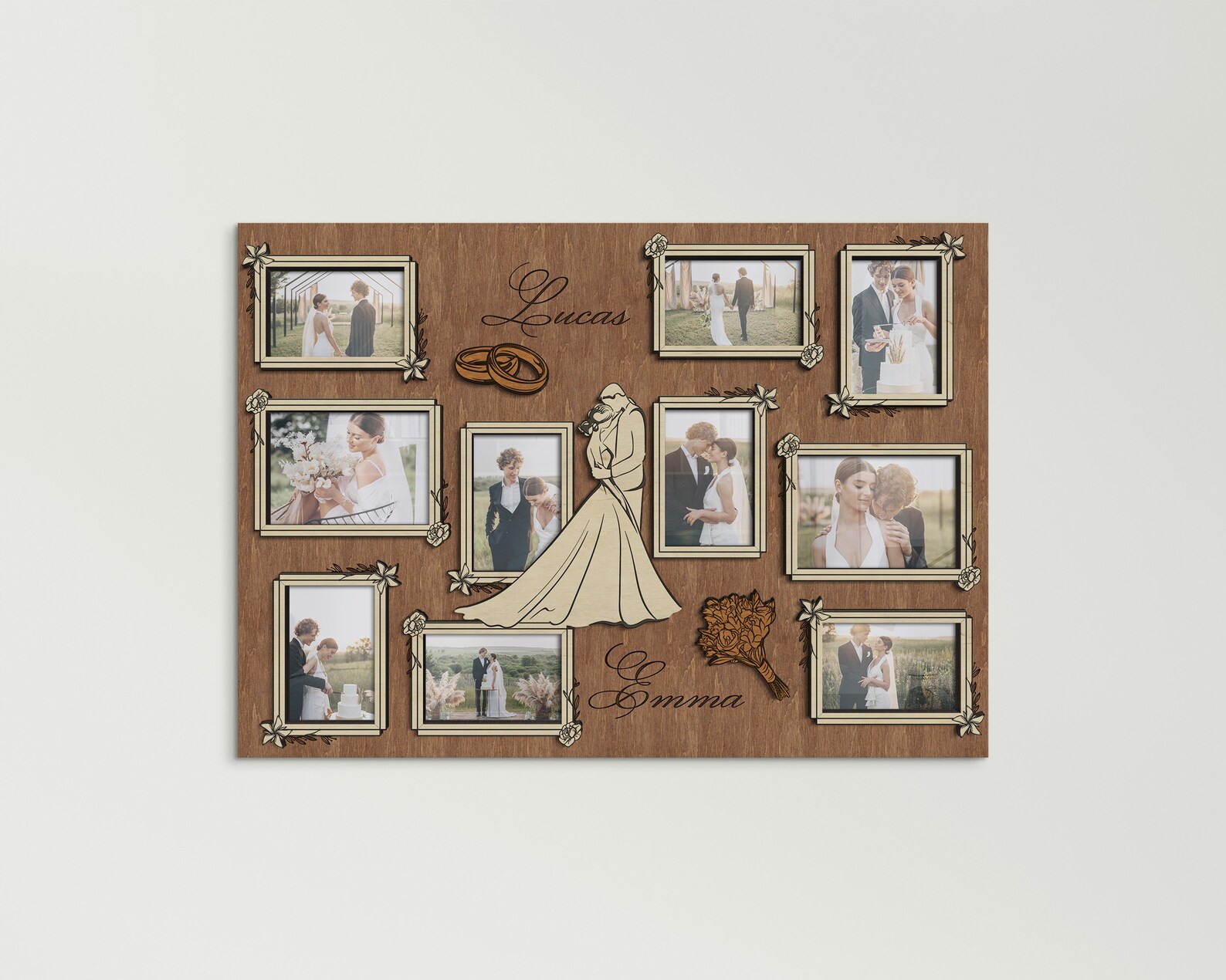 Personalized Wedding Frame Custom Engagement Frame Bride Gift - Etsy