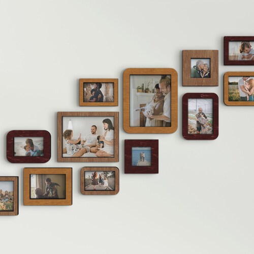 Wooden Picture Frame Collage Large Wall Gallery Black Friday - Etsy