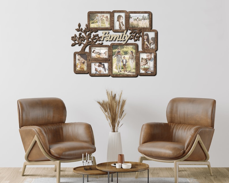 Family Picture Frame Collage Multi Photo Frame Family Sign 4x6 - Etsy