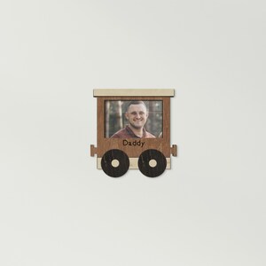 Personalized Train Picture Frame Set Custom Color Nursery Decor Wooden ...