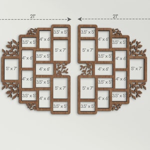 Wall-mounted Split Photo Frame Collage Thanksgiving Wall Decor Custom ...