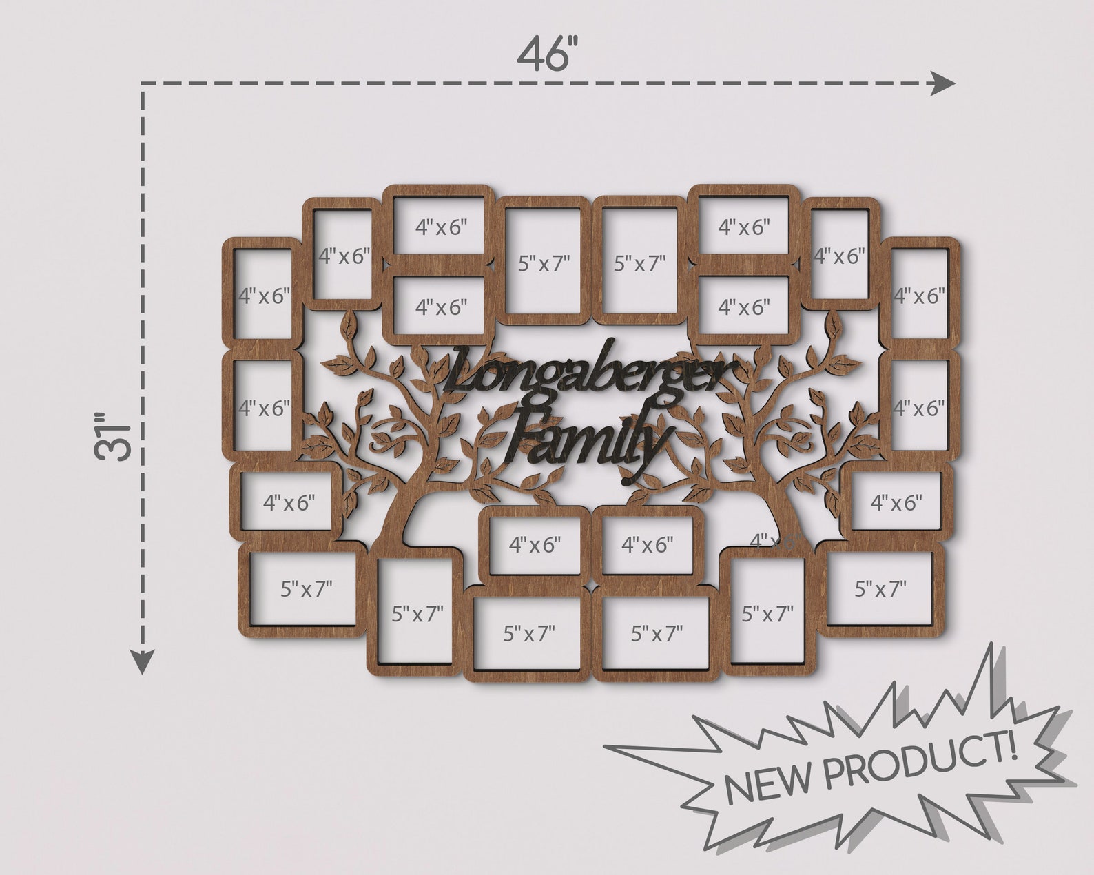 Engraved Picture Frame Family Picture Frame Collage Wall - Etsy
