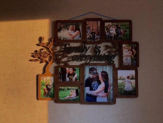 Family Tree Wood Picture Frame Collage 8x10 Picture Frame | Etsy