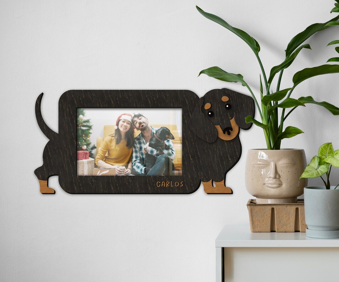 Custom Dachshund Frame Unique Present for Pet Lovers Personalized Home ...