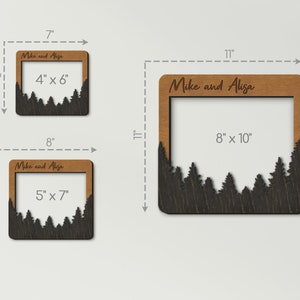 Personalized 8x10 Picture Frame Forest Wall Decor Travel Wall Decor ...
