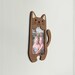 Personalized Cat Shaped Photo Frame Custom Color Nursery Decor Wooden ...