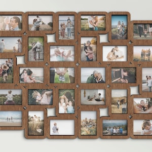 Big Family Picture Frame Collage Wall Mounted Photo Collage Multiple ...