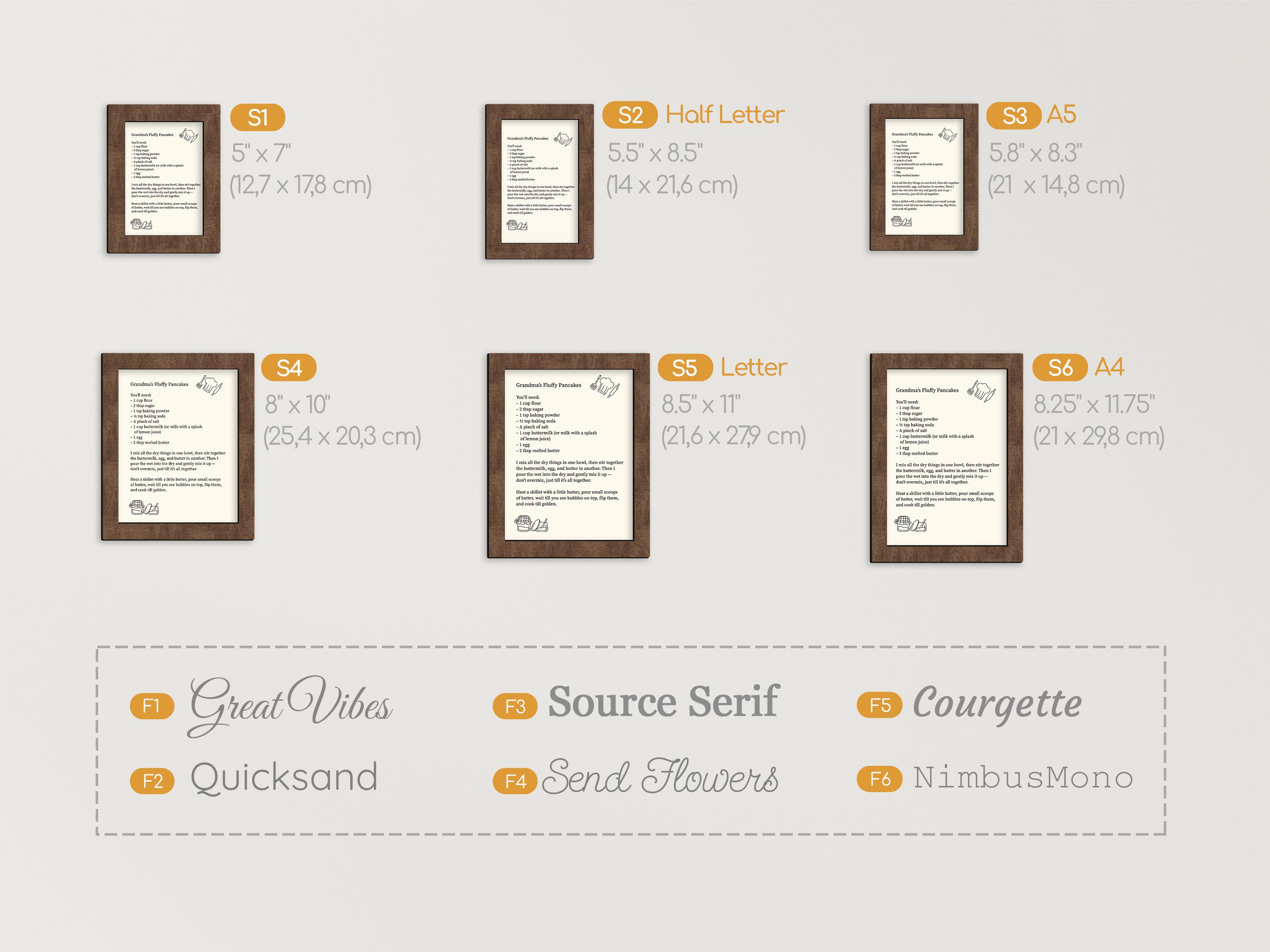 Custom Recipe Frame – Personalized Handwritten Recipe Print, Kitchen ...