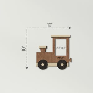 Personalized Engraved Train New Family Photo Frame Custom Kids Room ...