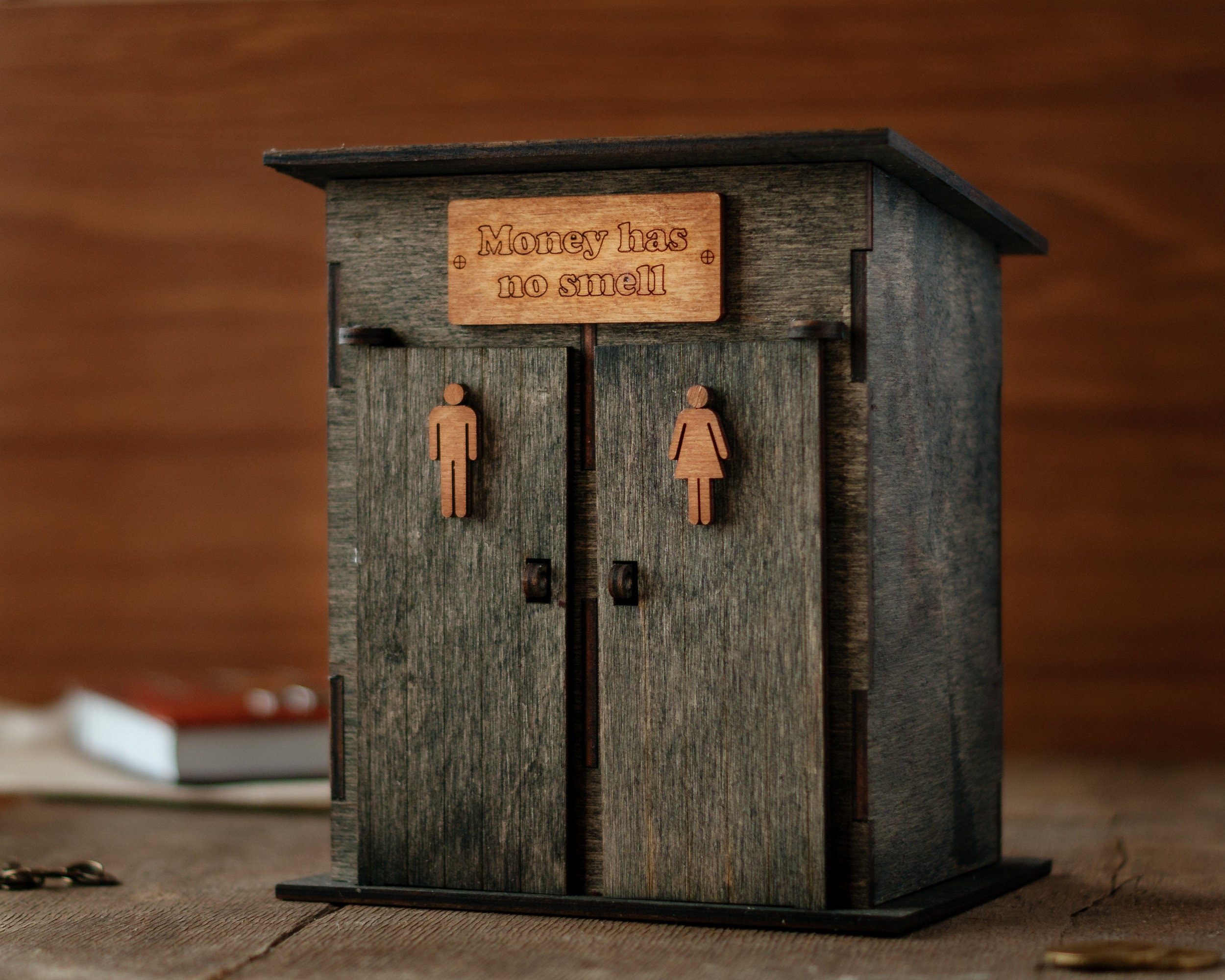 Personalized Toilet Piggy Bank Wooden Coin Bank Adult Piggy Bank Joke ...