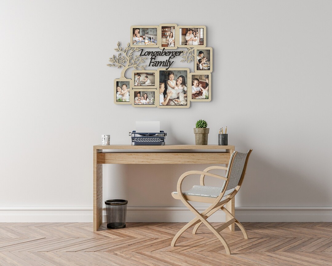 Personalized Family Tree Picture Frame Collage Multiple Photo Openings ...
