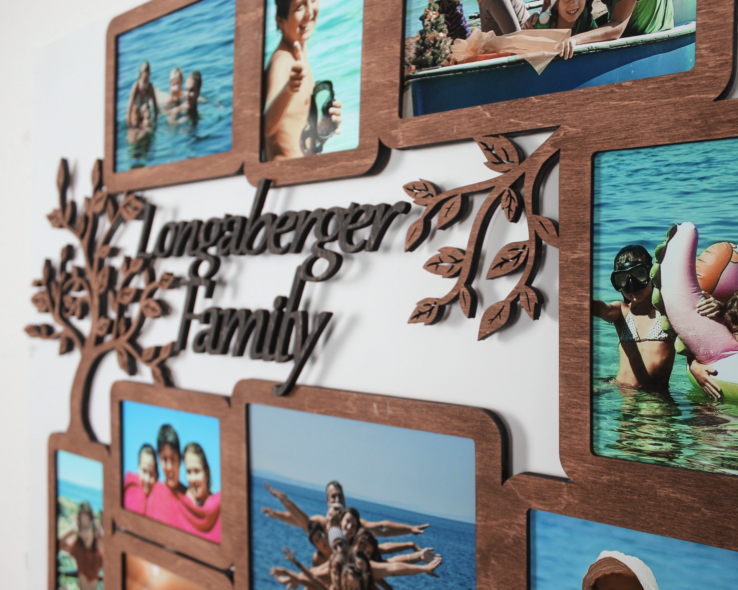 Family Tree Wood Frame Personalized Frames for Picture Frame - Etsy