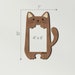 Personalized Cat Shaped Photo Frame Custom Color Nursery Decor Wooden ...
