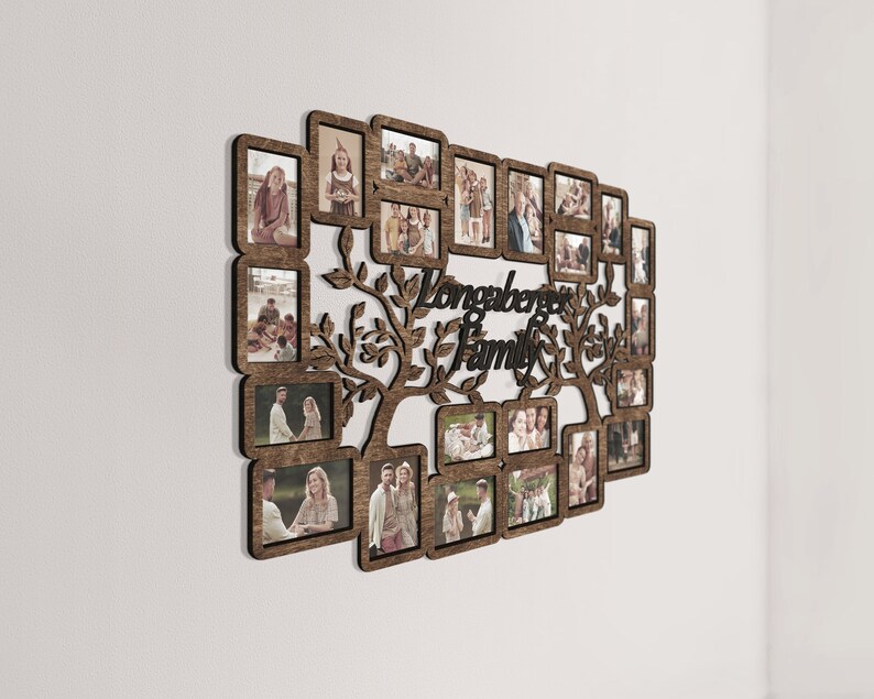 Large Family Tree Frame Personalized Picture Frame Collage - Etsy