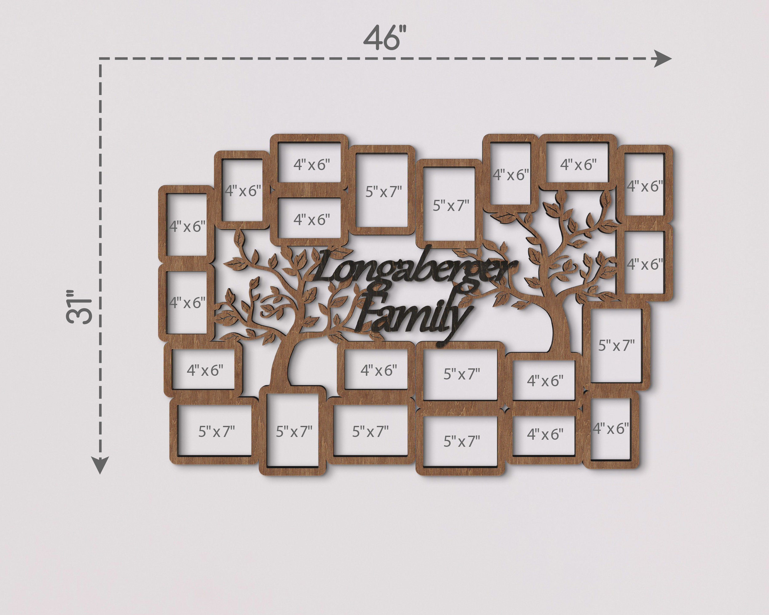 Personalized Family Picture Frame Collage Custom Photo Frame | Etsy