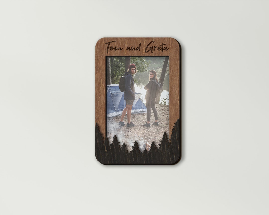 Personalized 4x6 Forest Photo Frame Wooden Kids Room Decor - Etsy