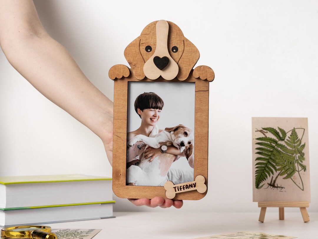 Personalized Beagle Photo Frame Custom Home Decor for Dog Mom & Dad Dog ...