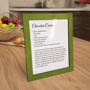 Custom Recipe Frame – Personalized Handwritten Recipe Print, Kitchen ...