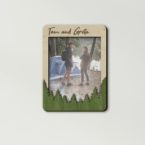 Custom Photo Frame With Tree Personalized Pine Forest Wall Decor for ...