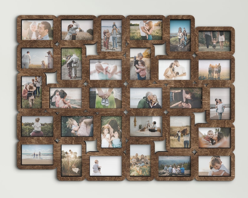 Wooden Picture Frame Collage Large Wall Gallery Black Friday - Etsy