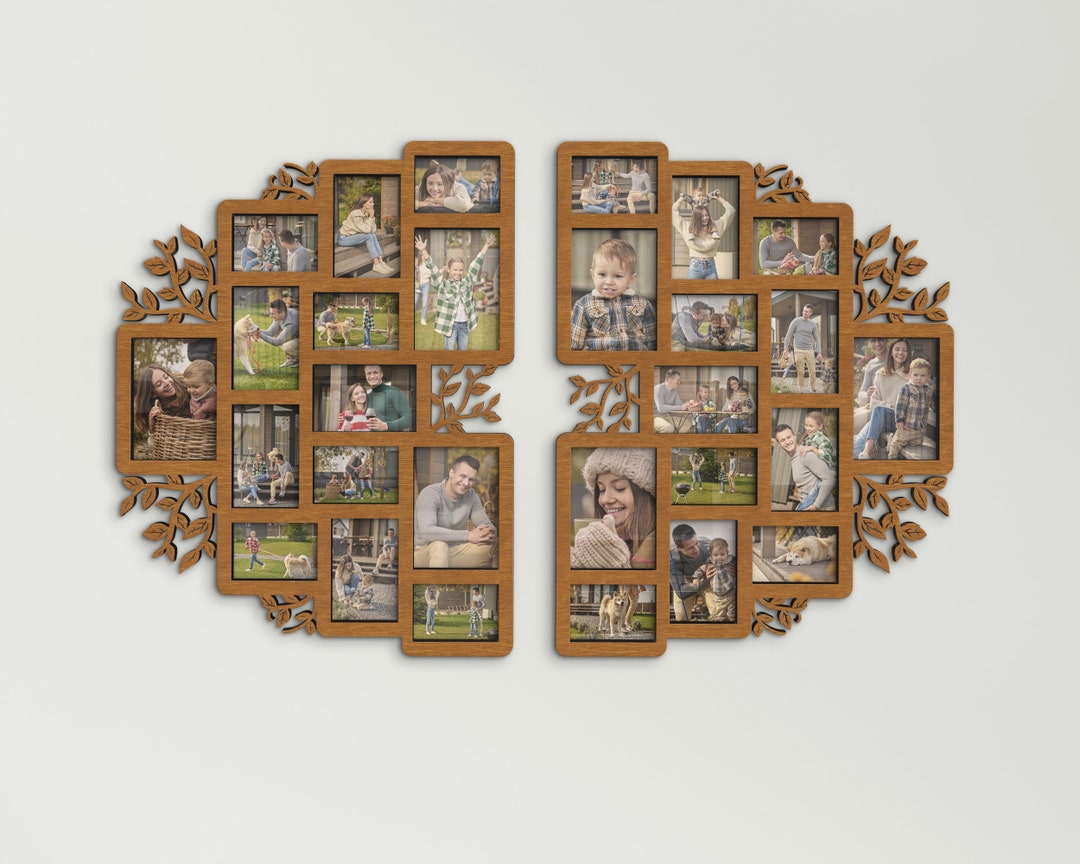 Wall-mounted Split Photo Frame Collage Thanksgiving Wall Decor Custom ...