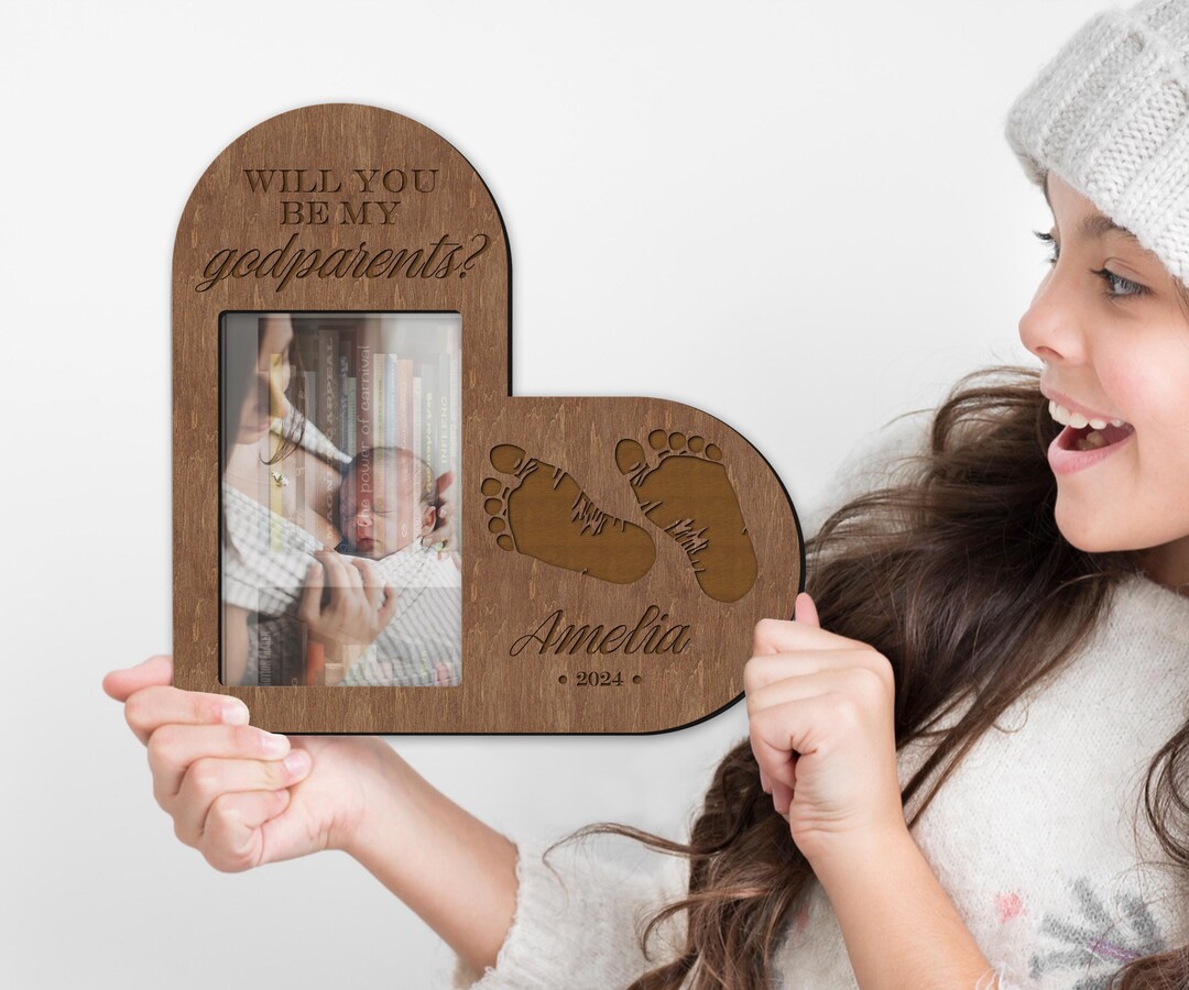 Custom Godmother & Godfather Proposal Frame Personalized Picture Frame ...