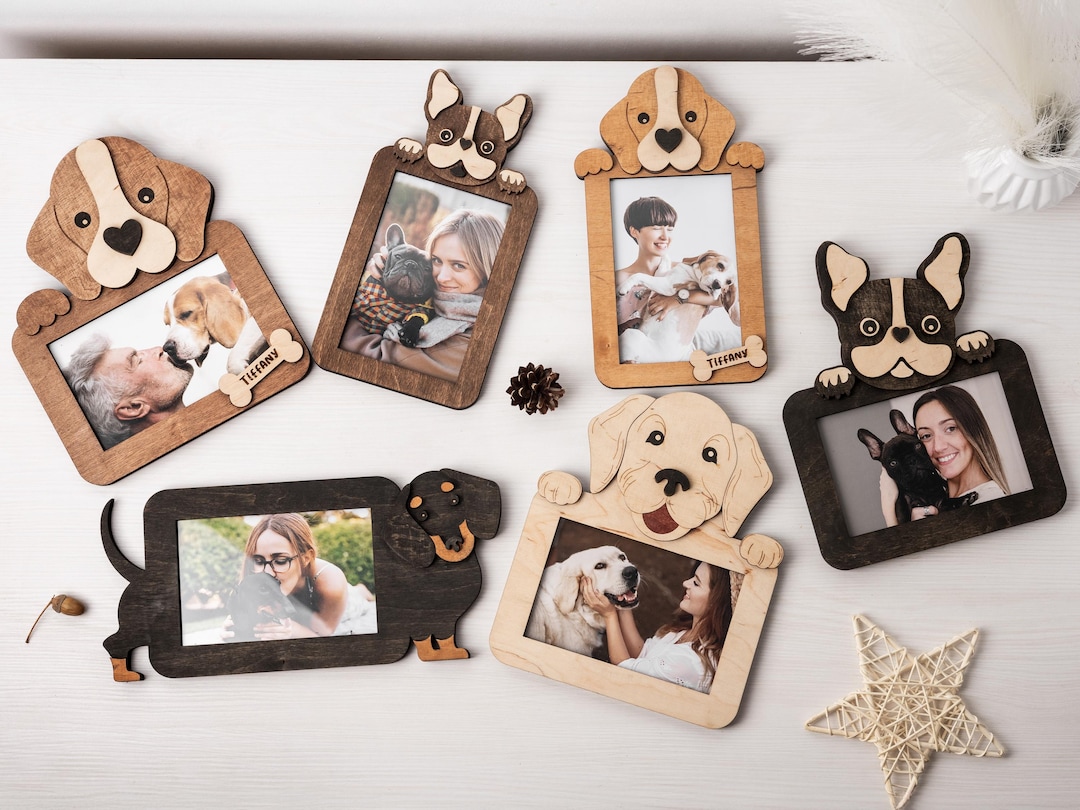 Custom Dog Photo Frame for Grandma & Grandad Pet-themed Decor Bespoke ...