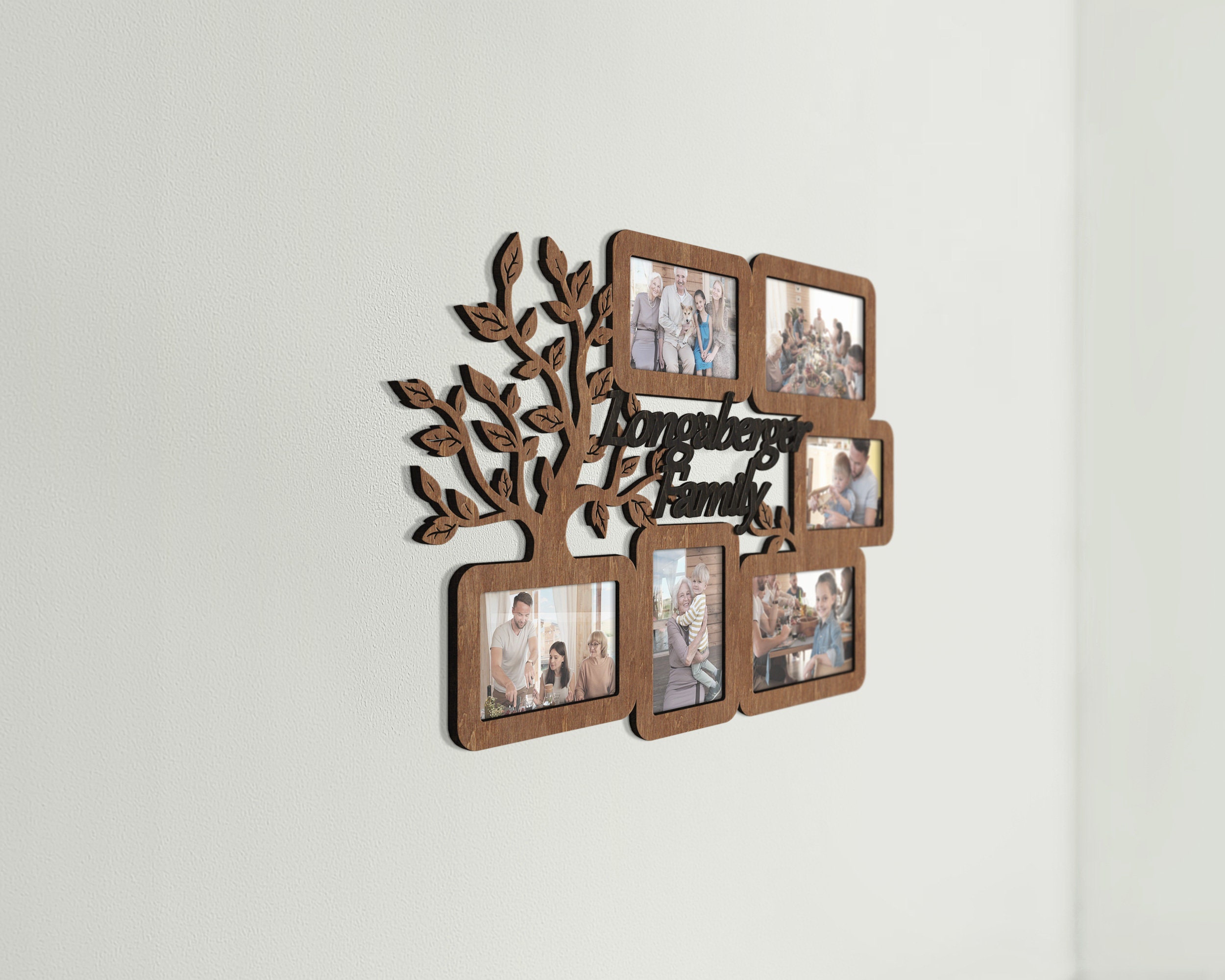 Personalized Custom Family Tree Picture Frame Collage Family | Etsy