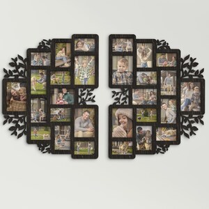 Wall-mounted Split Picture Frame Collage Family Tree Wall - Etsy