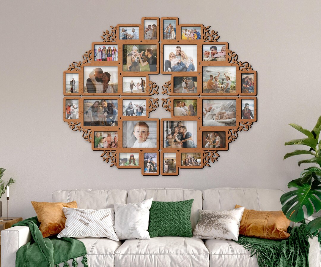 Large Picture Frame Collage Photo Wall Decor Family Wall Gallery ...