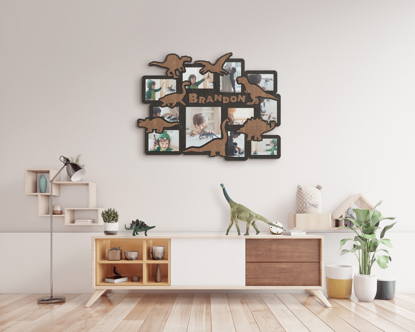 Dinosaur Picture Frame Collage, Wall Art, Picture Frames, Dinosaur ...