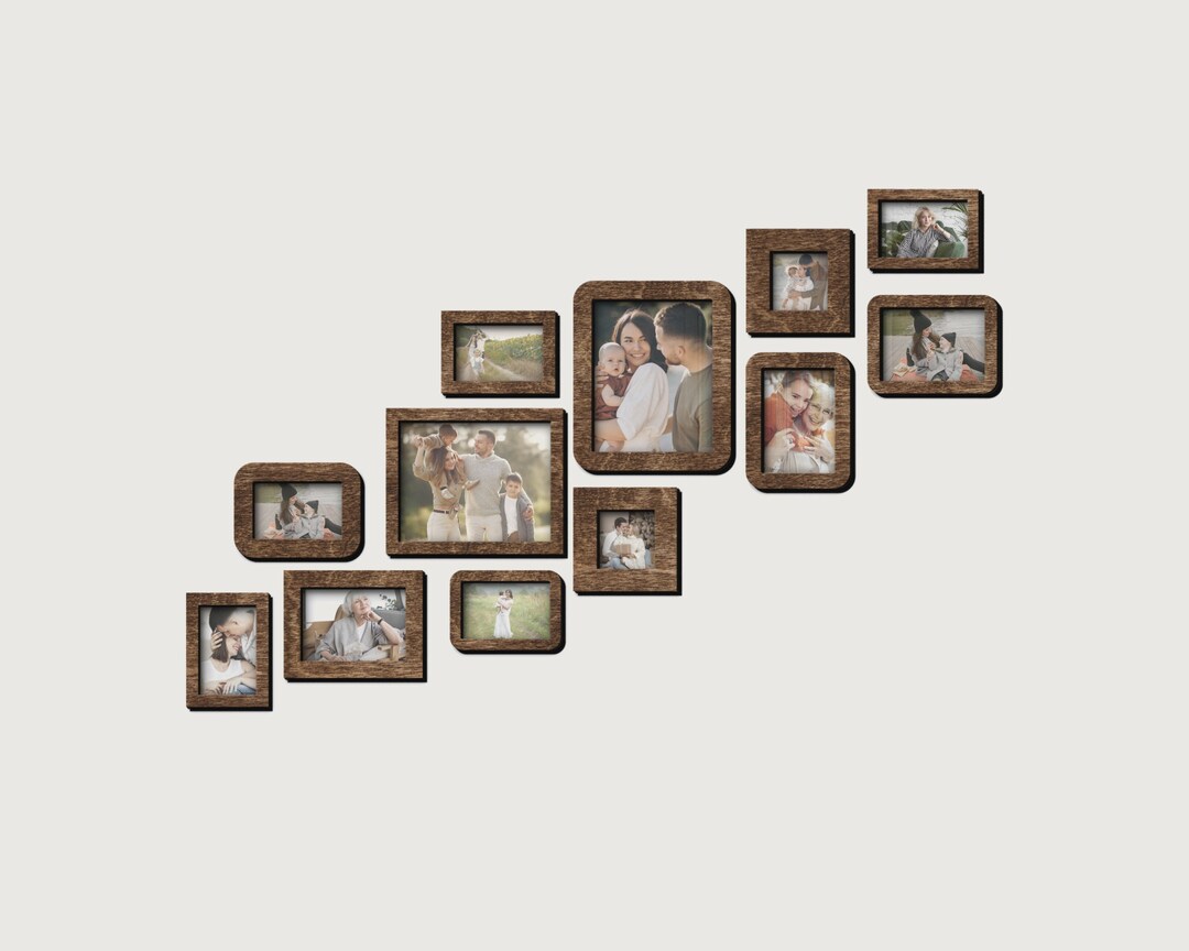 Staircase Photo Frames Set Multiple Picture Frames for Grandma ...