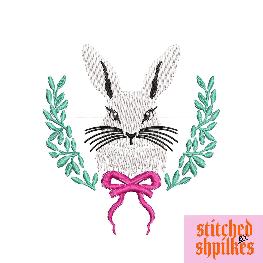 Bunny Rabbit Machine Embroidery Print Design Files - Etsy
