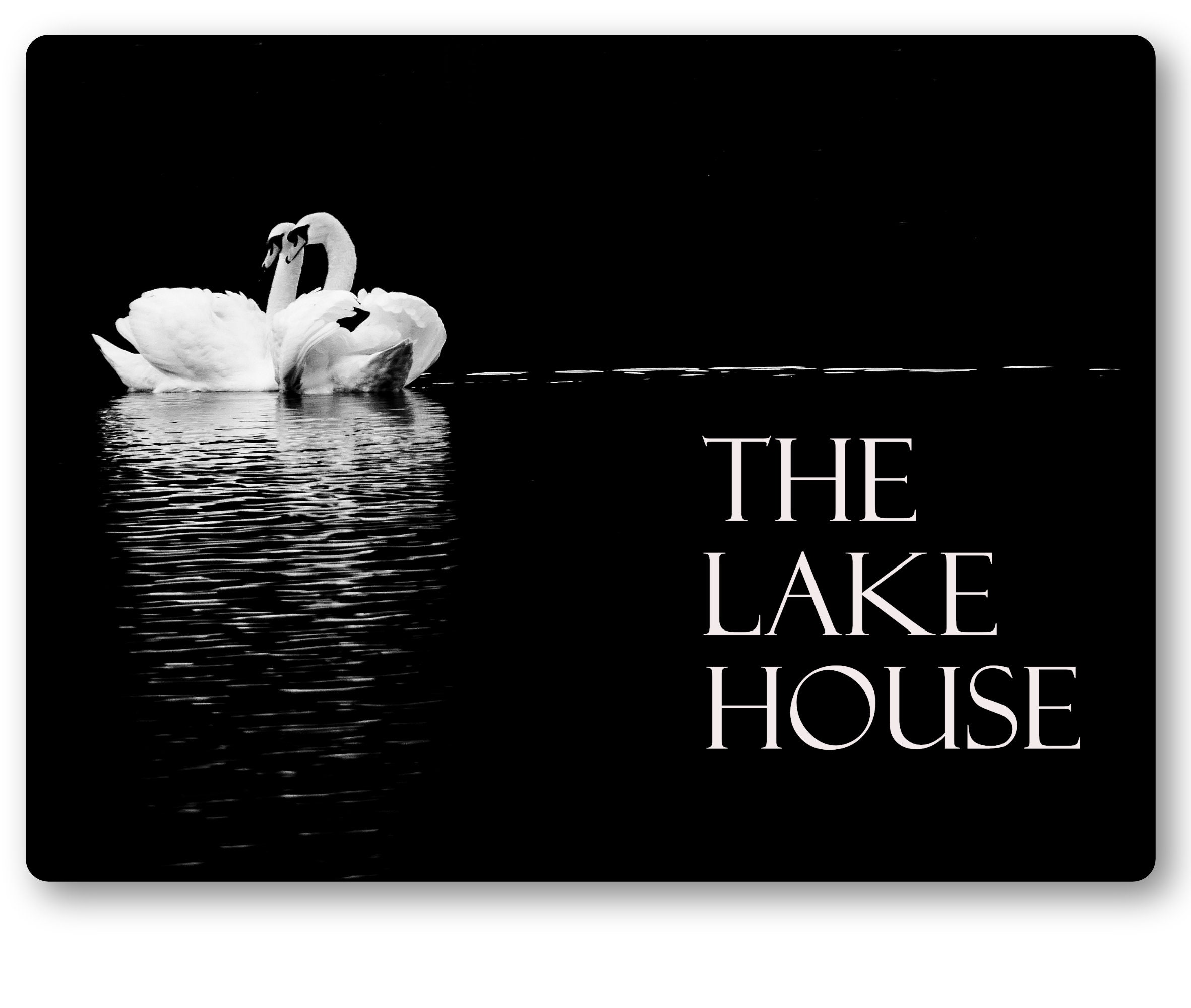 Swans House Sign Personalised Aluminium House Number Address - Etsy
