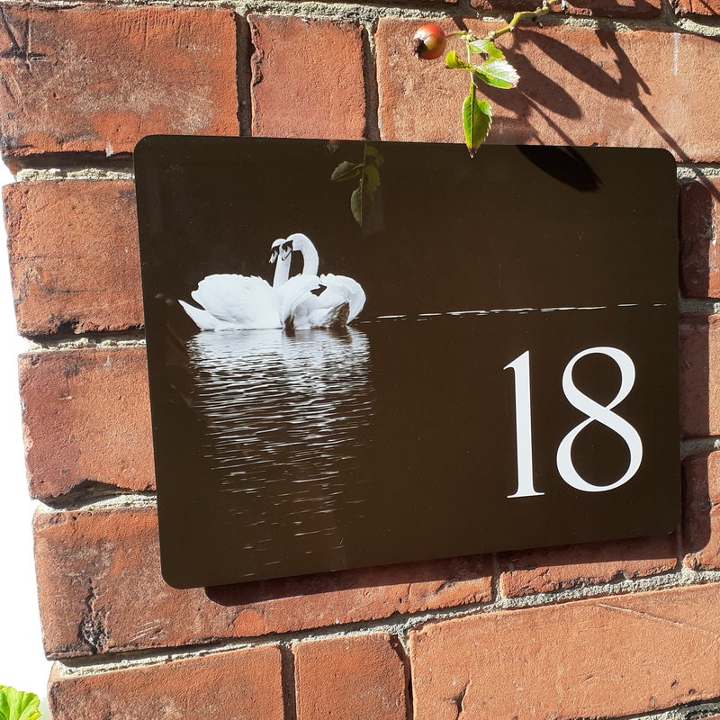 Custom Swan Metal Signs - Etsy UK