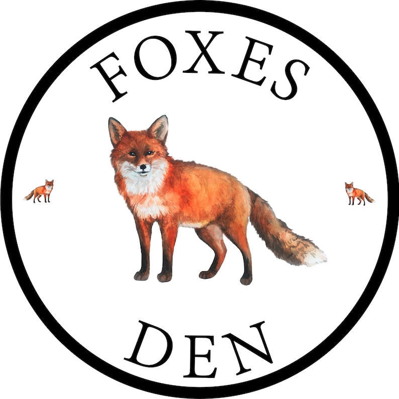 Fox House Sign, Number, Name, Address, Cottage Sign, Aluminium Plaque ...