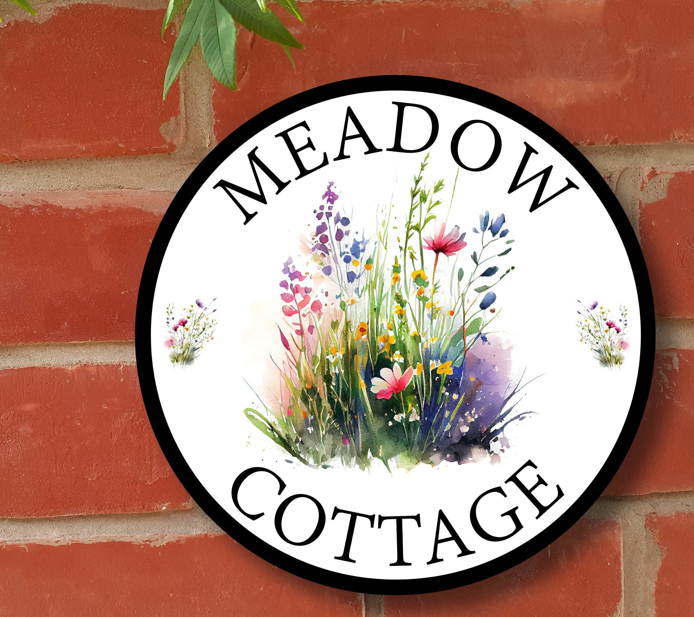 Meadow Flowers House or Cottage Sign Personalised Plaque - Etsy