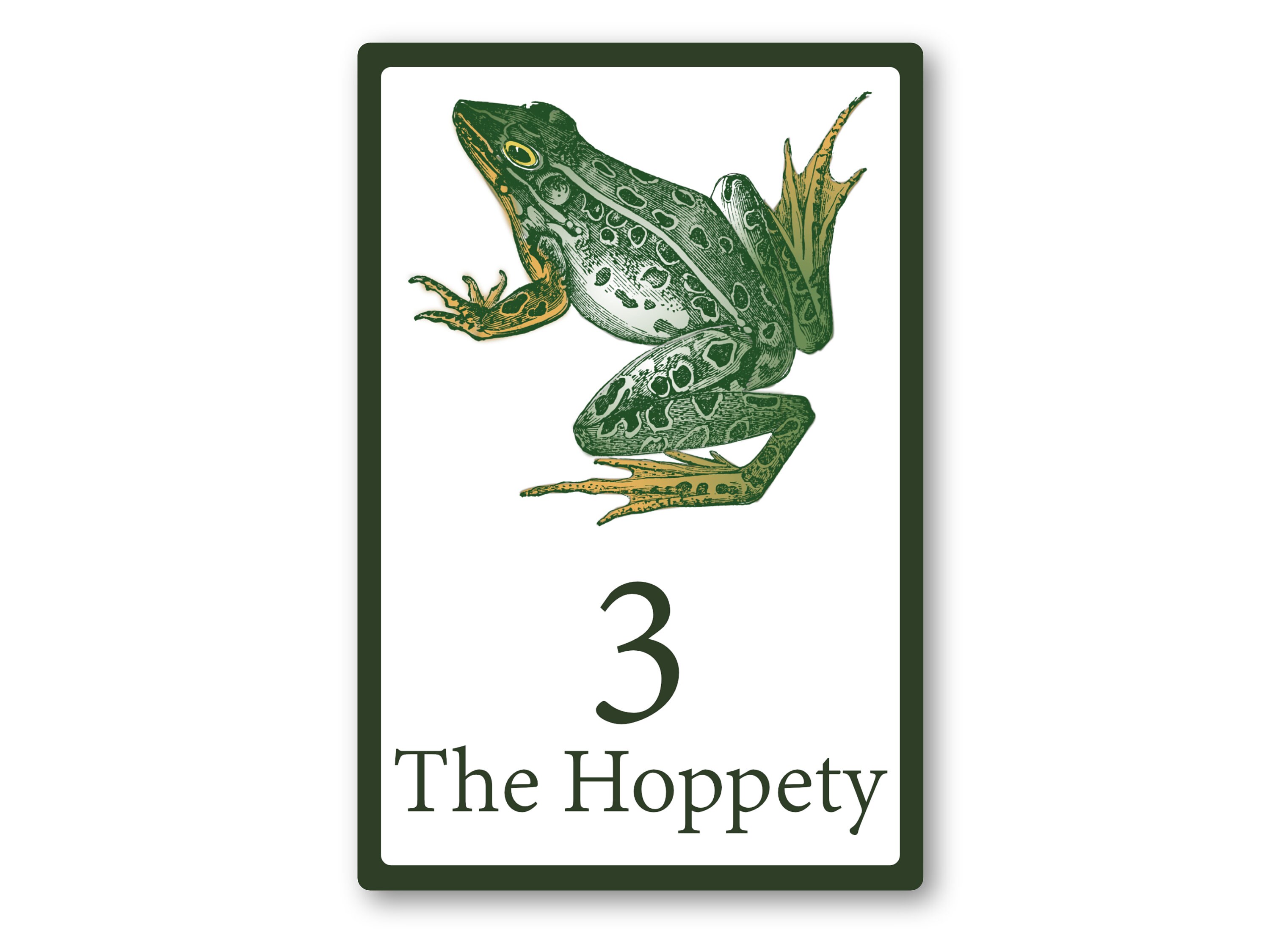 Frog or Toad House Sign Number Name Address Cottage Sign - Etsy