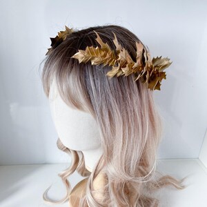 Shiny Gold Wreath, Gold Greek Goddess Crown - Etsy