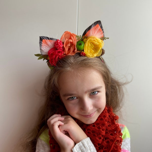 Fox Flower Crown - Etsy