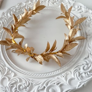 Grecian Laurel Crown, Gold Greek Goddess Crown - Etsy