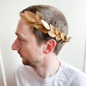Gold Laurel Wreath, Greek Goddess Leaf Crown - Etsy
