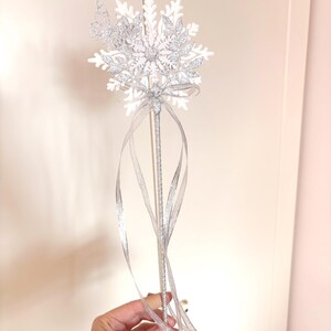 Snowflake Pearl Crown Headpiece With Wand and Sash – Winter Queen ...