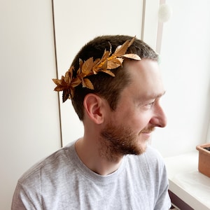 Laurel Leaf Crown, Gold Leaf Crown Men - Etsy