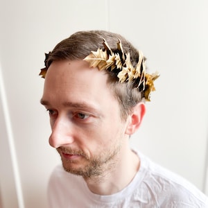 Shiny Gold Wreath Fit for a Caesar, Gold Greek Goddess Crown - Etsy