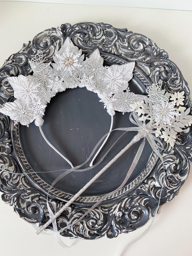 Winter Queen Snowflake Crown, Silver Hair Accessory - Etsy