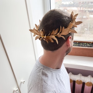 Laurel Leaf Crown, Gold Leaf Crown Men - Etsy