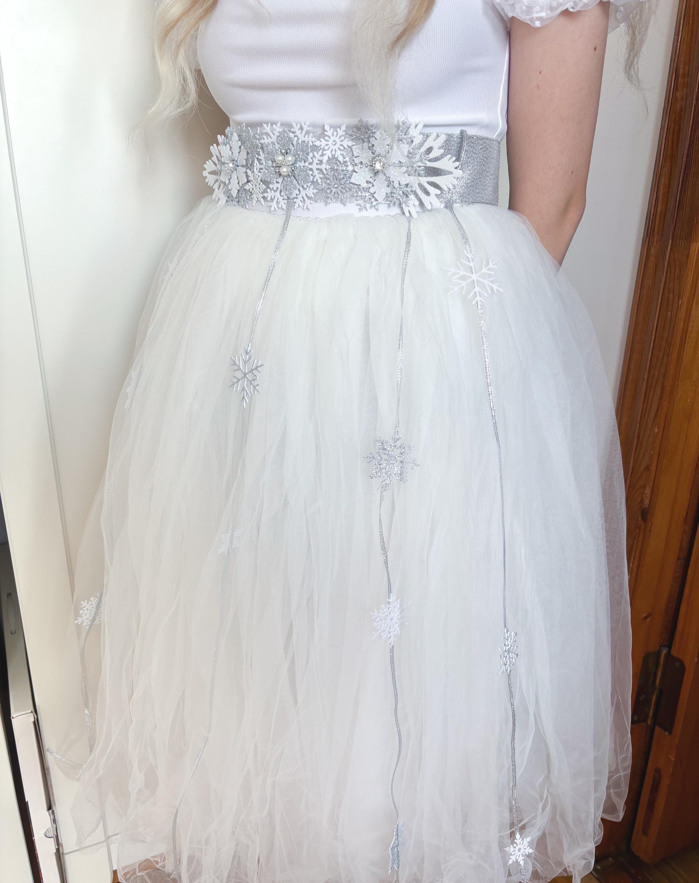 Snowflake Pearl Crown Headpiece With Wand and Sash – Winter Queen ...